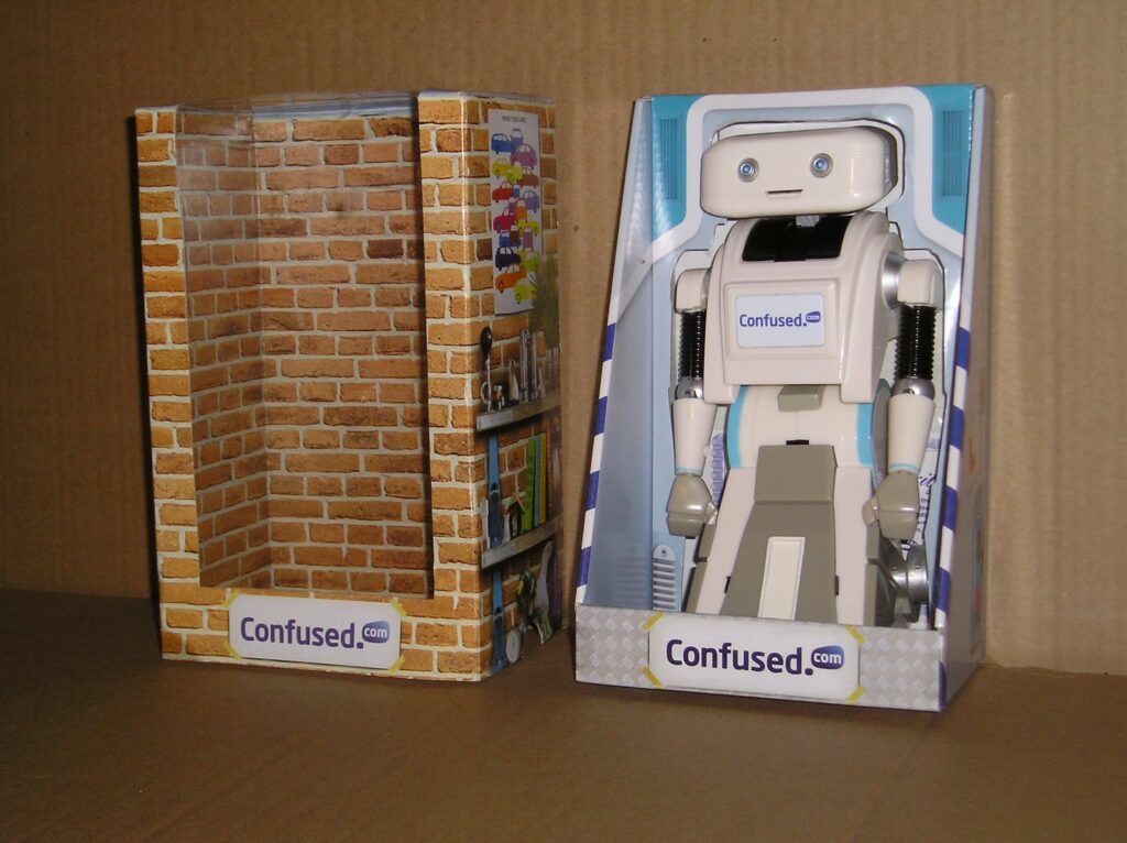 TV008my Confused.com, excellent boxed, Brian the Robot. – Zetland Model ...
