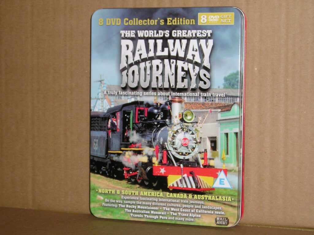 DVD098, Railway Journeys, 8 DVD set, North/South America, Canada ...